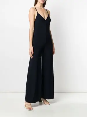 Norma Kamali Slip Wide-leg Jumpsuit - Black