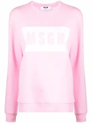 MSGM Crew Neck Sweatshirt - Pink