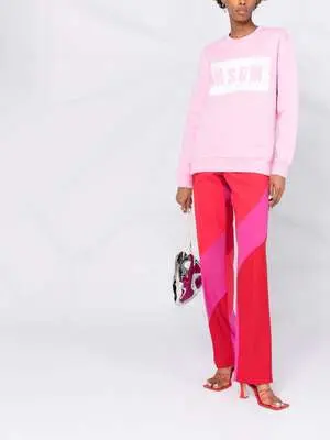 MSGM Crew Neck Sweatshirt - Pink