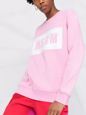 MSGM Crew Neck Sweatshirt - Pink