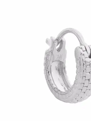 Monica Vinader Heirloom Huggie Earrings - Silver