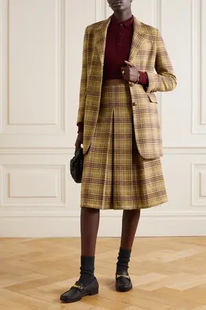 Giuliva Heritage The Karen Checked Wool Blazer