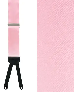 Trafalgar Sutton Formal Solid Color Silk Brace - Pink