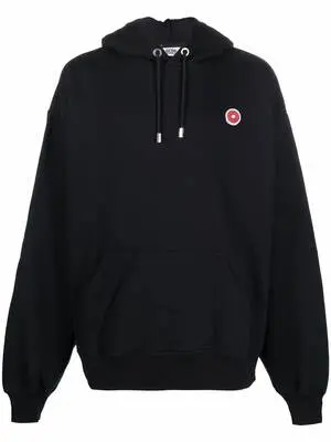 Gcds Logo-patch Cotton Hoodie