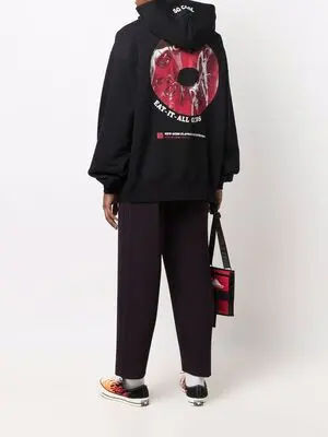 Gcds Logo-patch Cotton Hoodie