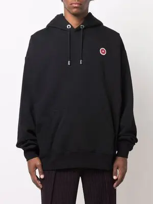 Gcds Logo-patch Cotton Hoodie