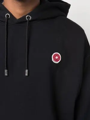Gcds Logo-patch Cotton Hoodie