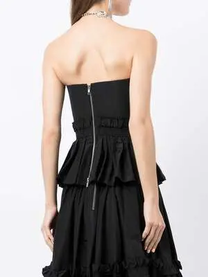 Alex Perry Strapless Peplum Bustier