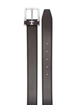 TOD'S Logo-plaque Buckle-fastening Belt - Brown