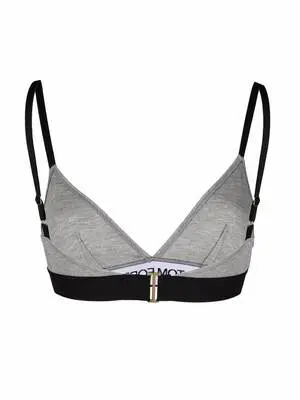 TOM FORD Logo Waistband Bra - Grey