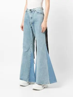 Natasha Zinko Fringed Flared Jeans