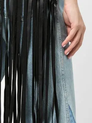 Natasha Zinko Fringed Flared Jeans