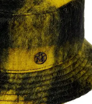 MAISON MICHEL Jason Checked Bucket Hat - Multicoloured