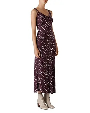 Whistles Dagma Twig Print Slip Dress