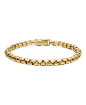 David Yurman 18k Yellow Box Chain Bracelet - Gold