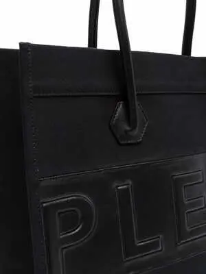 Philipp Plein Logo-embossed Leather Tote Bag