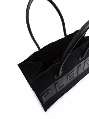 Philipp Plein Logo-embossed Leather Tote Bag