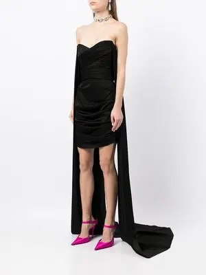 Alex Perry Draped Strapless Dress