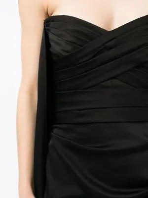 Alex Perry Draped Strapless Dress