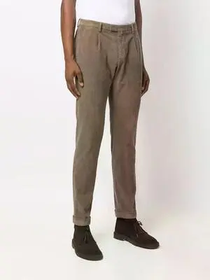 BRIGLIA 1949 Beige Cotton Blend Corduroy Trousers
