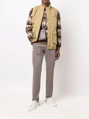 BRIGLIA 1949 Straight-leg Chino Trousers - Grey