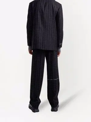 Off-White Check-pattern Single-breasted Blazer