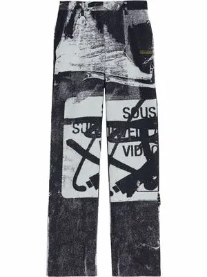 Off-White X Pablo Tomek Double Straight Trousers - Black