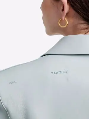 Off-White Leather Coat