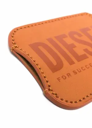 DIESEL® Logo Embellished Vegan Leather Sanitiser Holder Keyring