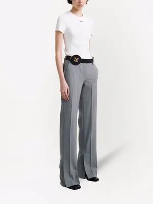 Off-White Pressed-crease Straight-leg Trousers