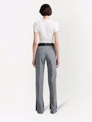Off-White Pressed-crease Straight-leg Trousers