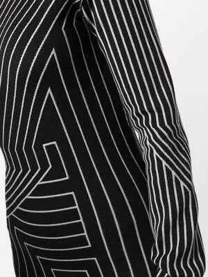 Rick Owens Geometric Stripe One-shoulder Dress