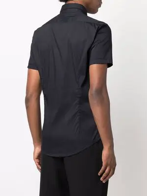 Emporio Armani Logo-embroidered Short-sleeved Shirt