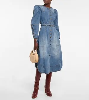 Ulla Johnson Starr Denim Midi Dress