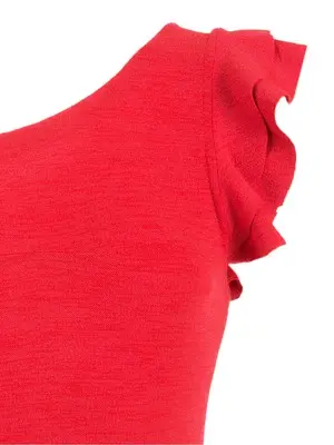 CLUBE BOSSA Koss Ruffle-trimmed One-shoulder Swimsuit - Red