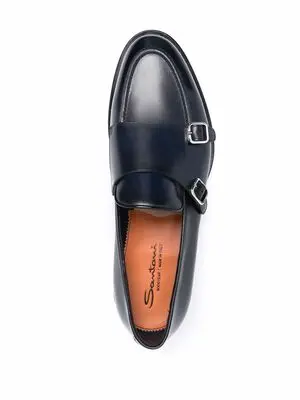 Santoni Double-buckle Monk Shoes