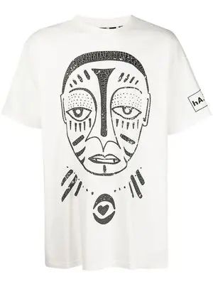 HACULLA. Believe Face Cotton T-shirt - White