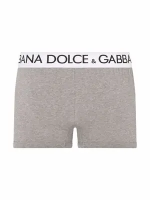Dolce & Gabbana Logo-waistband Boxer Briefs - Grey