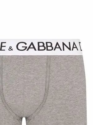 Dolce & Gabbana Logo-waistband Boxer Briefs - Grey