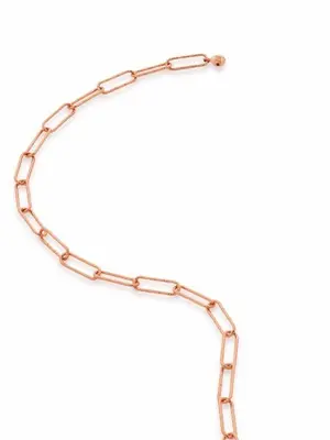 Monica Vinader Alta Textured Chain Necklace - Pink