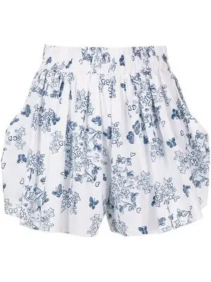 MACGRAW Story Porcelain Print Shorts