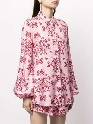 MACGRAW Story Printed Silk Blouse