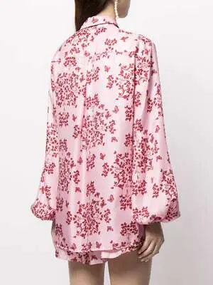 MACGRAW Story Printed Silk Blouse