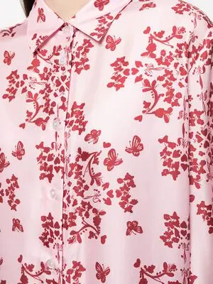 MACGRAW Story Printed Silk Blouse