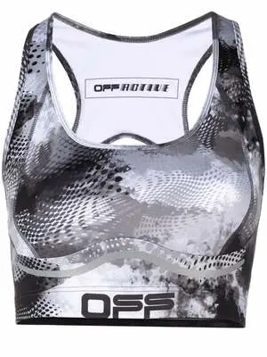 Off-White Active Logo Sports Bra - Grey