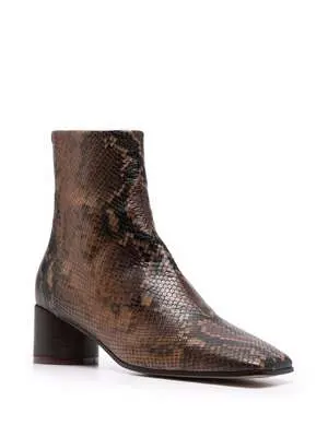 MAISON MARGIELA Snakeskin-effect Ankle Boots