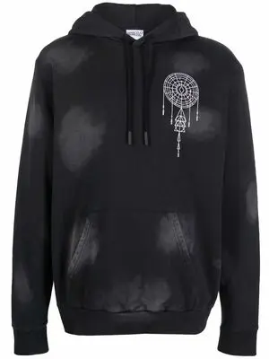 COUNTY OF MILAN Dreamcatcher Printed Hoodie - Black