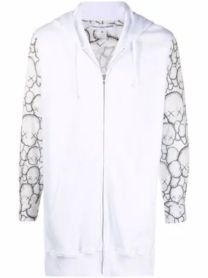 Comme Des Garçons Graphic-print Zip-up Hoodie
