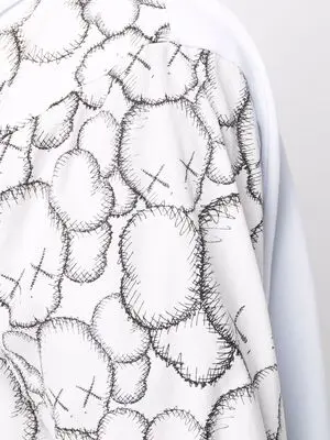 Comme Des Garçons Graphic-print Zip-up Hoodie