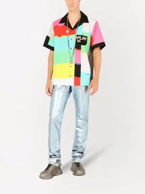 Dolce & Gabbana Graphic-print Short-sleeve Shirt